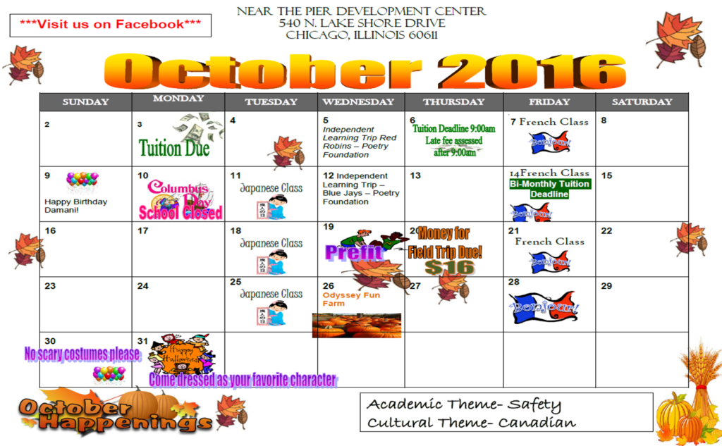 ntp-oct-calendar – The Premier Child Care Centers | Near The Pier ...